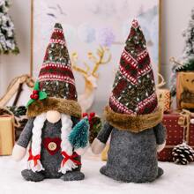 1pc No-face Doll Christmas Decoration Creative Dwarf Ornament For Home ...