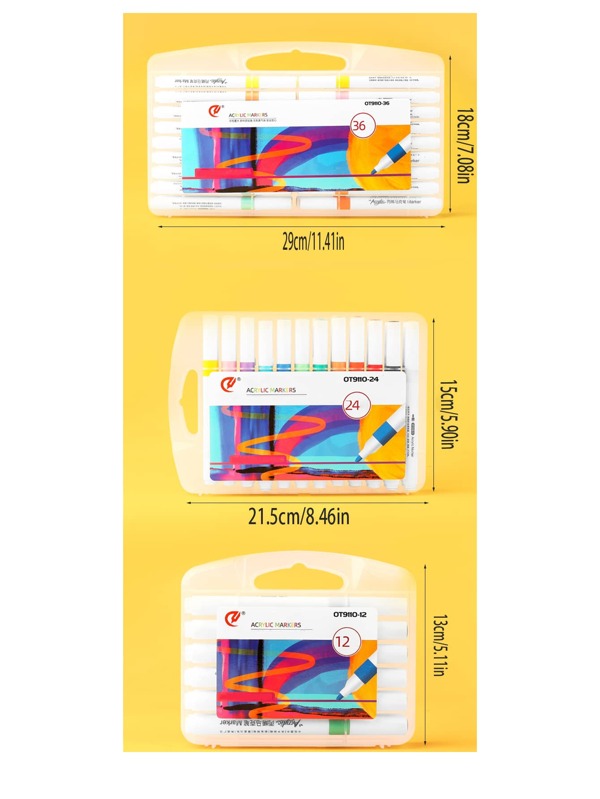 Acrylic Marker Set Oil Paint Marker Drawing Graffiti Art Pen Set ...
