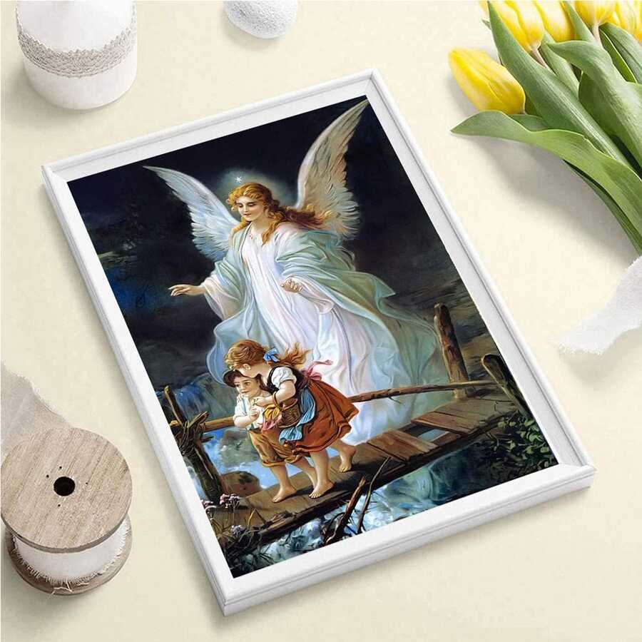 Diy Full Drill Angel Diamond Painting Kit, Craft For Adults And Kids ...
