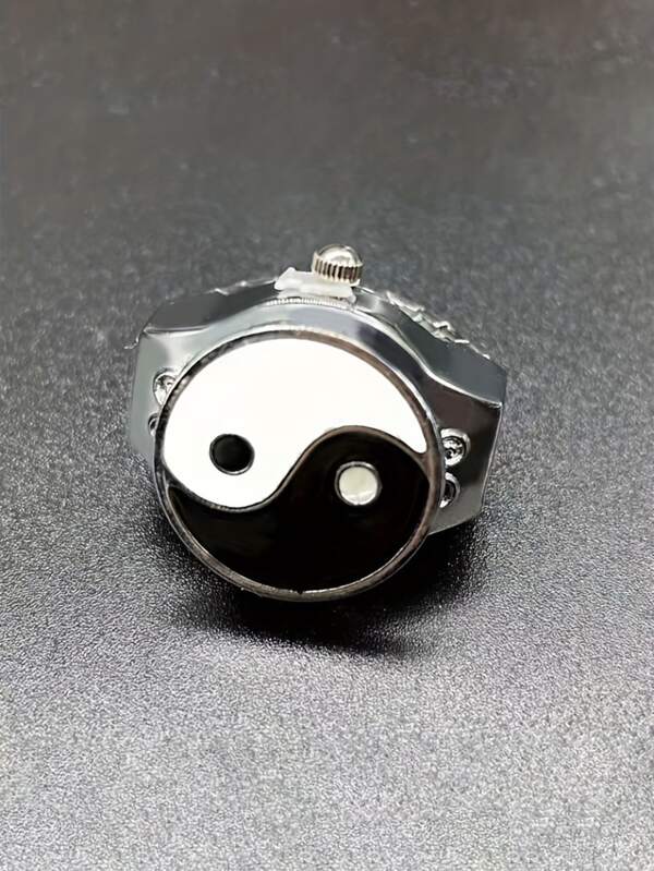 Tai Chi Bagua Retro Style Finger Watch With Flip Cover, Accurate Time ...