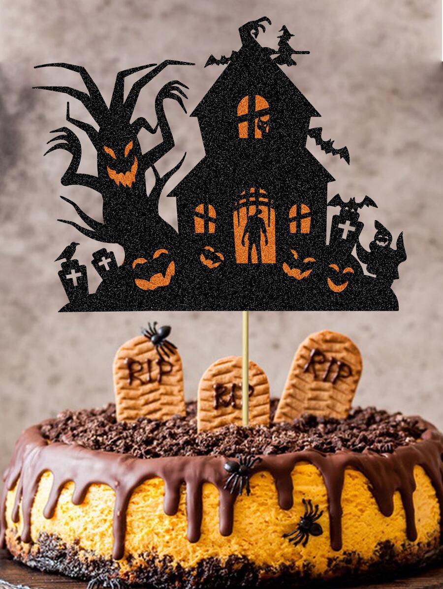 1pc Horror Bat, Ghost, Witch, Tree Monster, Zombie Haunted House Paper ...