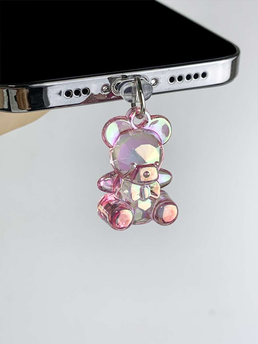 3d Lively Bear Shaped Phone Dust Plug For Charging Port | SHEIN USA
