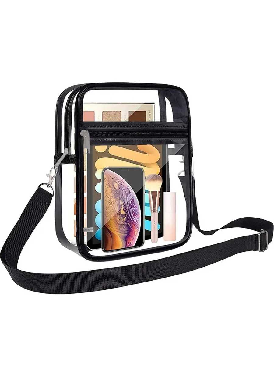 Clear Crossbody Bag, Stadium Approved Clear Bag For Concerts, Sporting ...