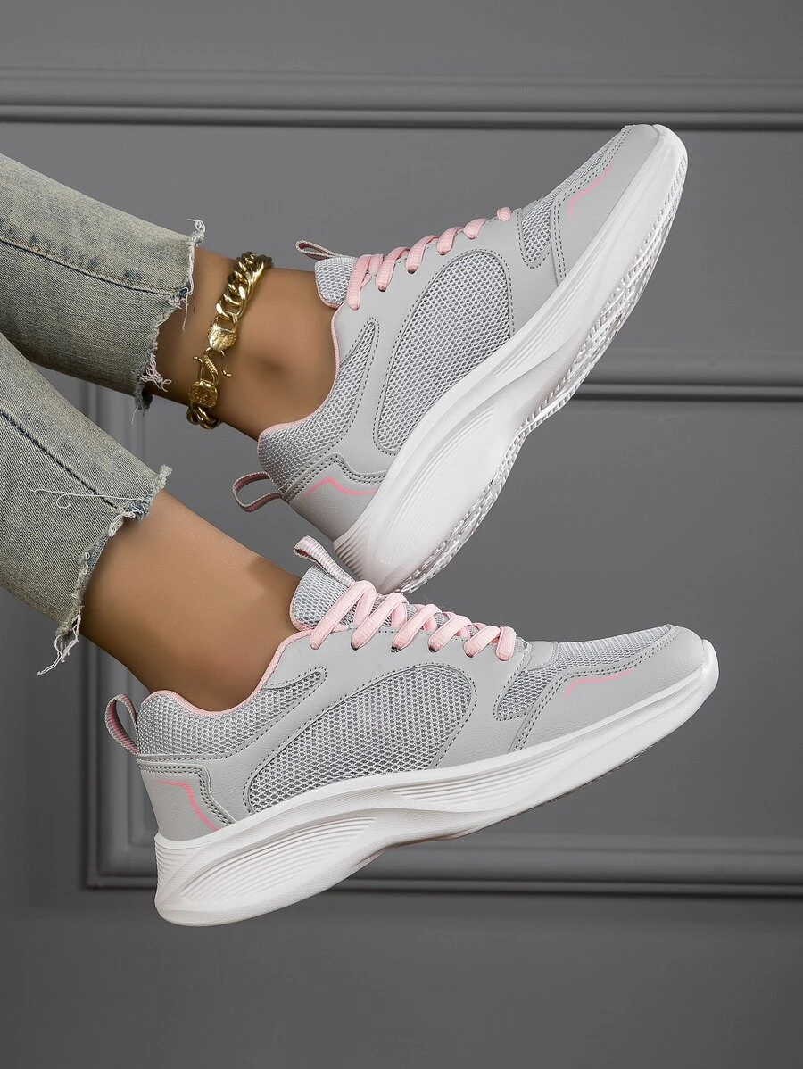 New Style Breathable Mesh Women's Shoes, Light And Casual Running Shoes ...