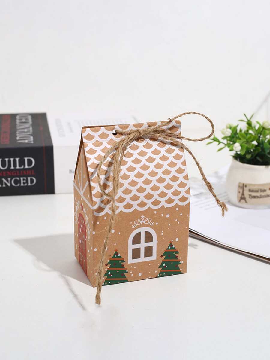 Christmas Small Gift Box, Party Favor, Candy, Cookie Foldable Gift Box ...