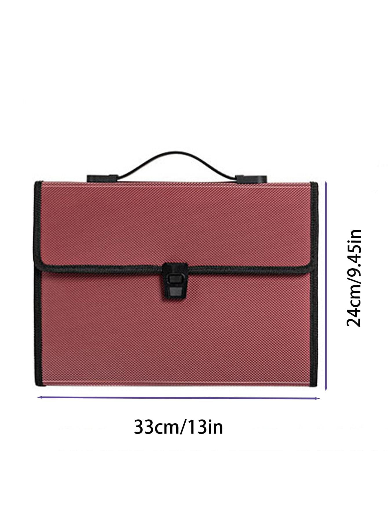 1pc Large Capacity A4 Portable File Bag With Multiple Compartments ...
