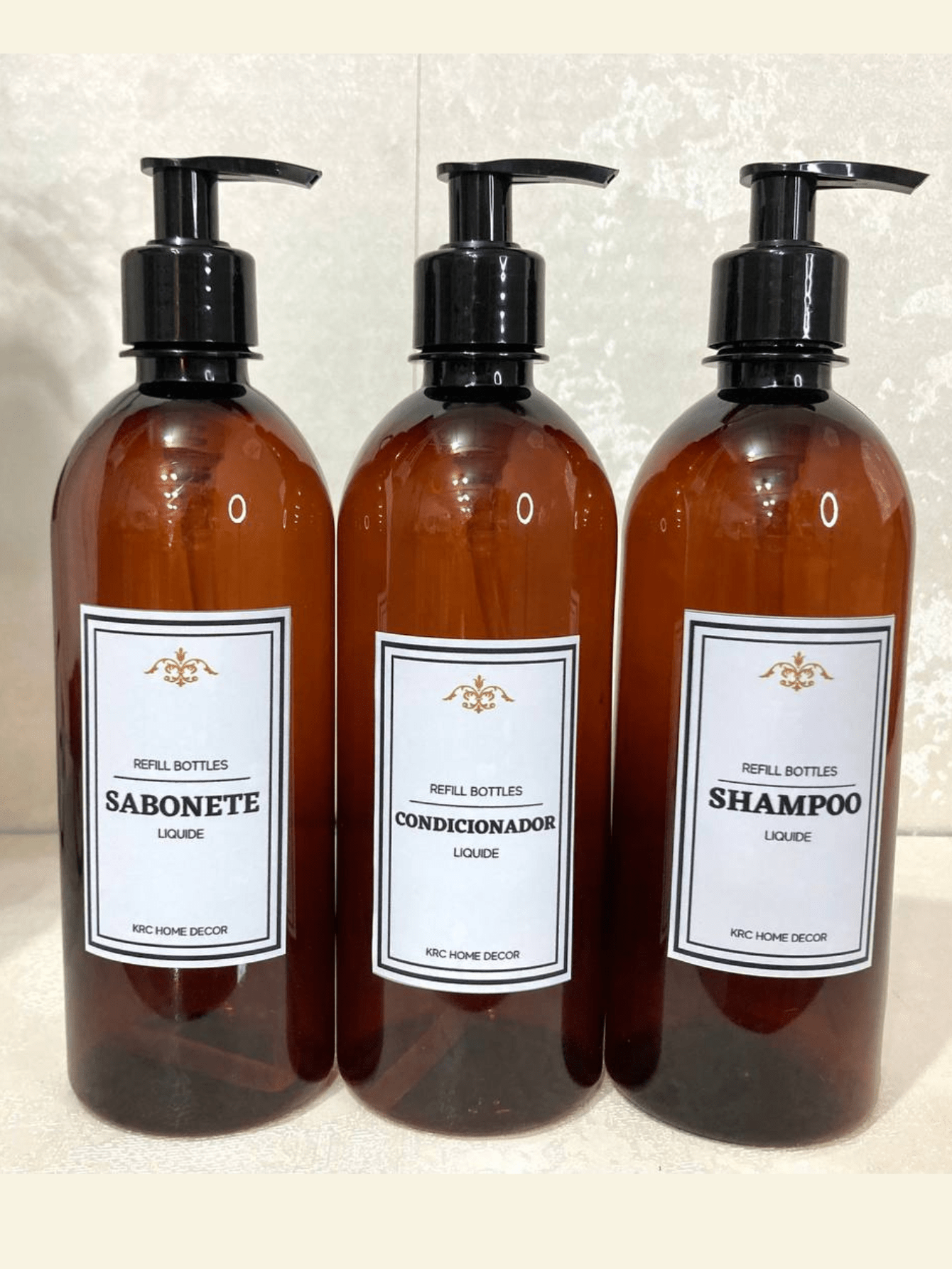 Kit 3 Frasco Pet 500ml Shampoo, condicionador e sabonete | SHEIN Brasil