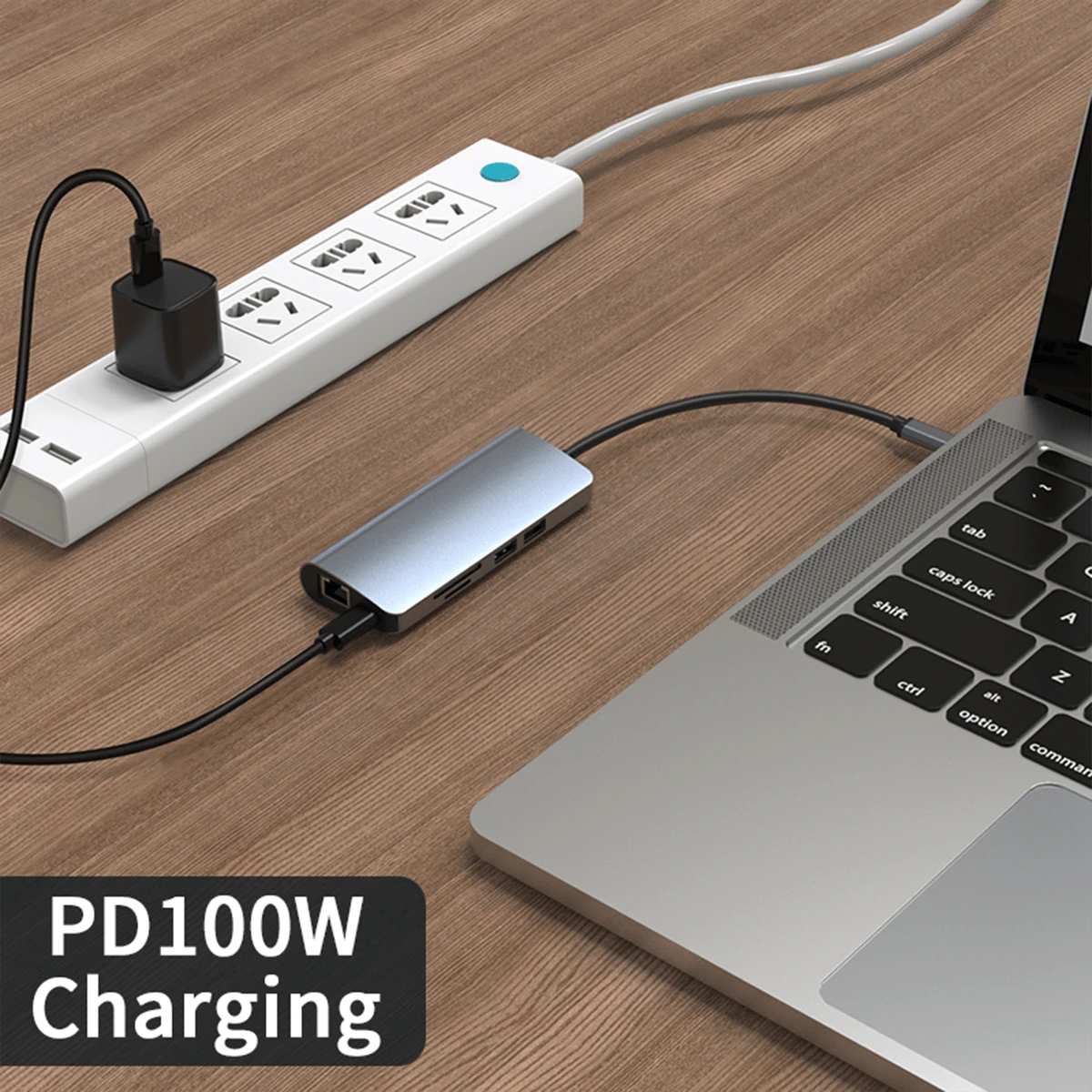 USB C Hub, 9-in-1 USB C Adapter with 4K USB C to HDMI, VGA,100Mbps ...