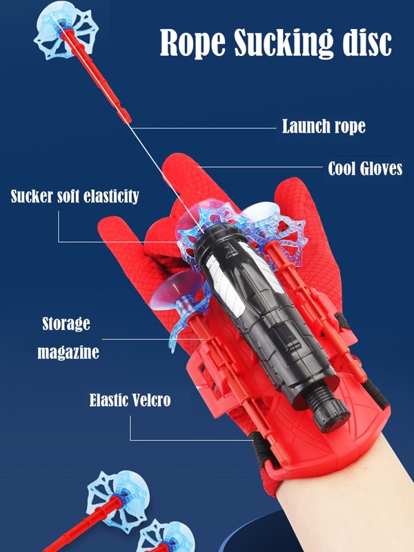 Launcher Set for Kids- Can Grab Small Objects,Hero Role-Play Toy,DIY ...