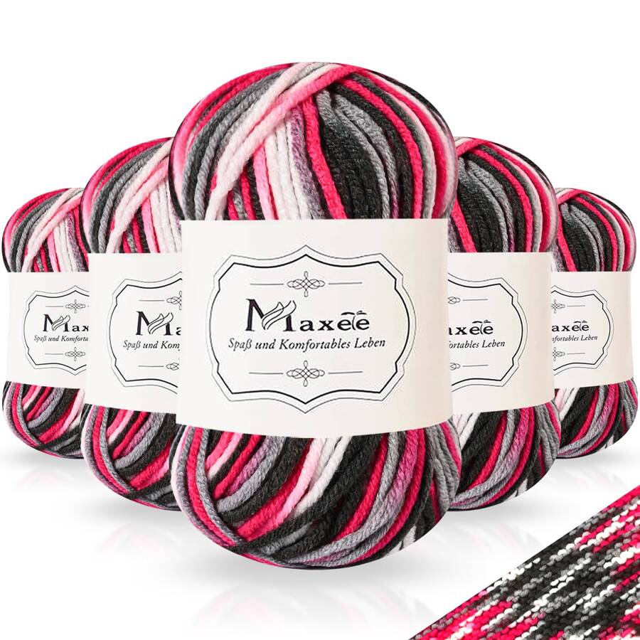 5 Balls Ombre Gradient Color Yarn | SHEIN USA