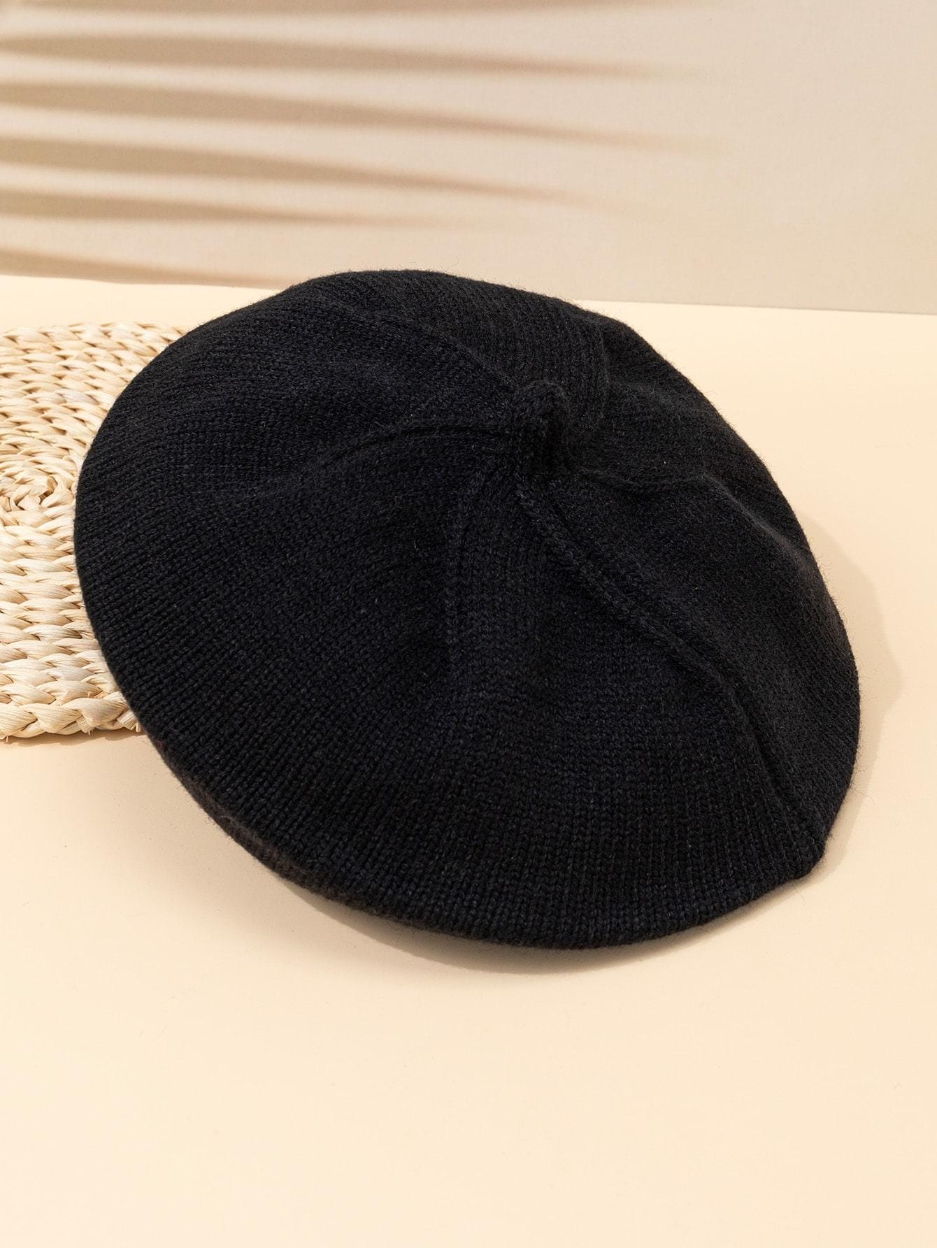 Gorro de boina de punto colorido Unisex con bola de pompón para niños ...