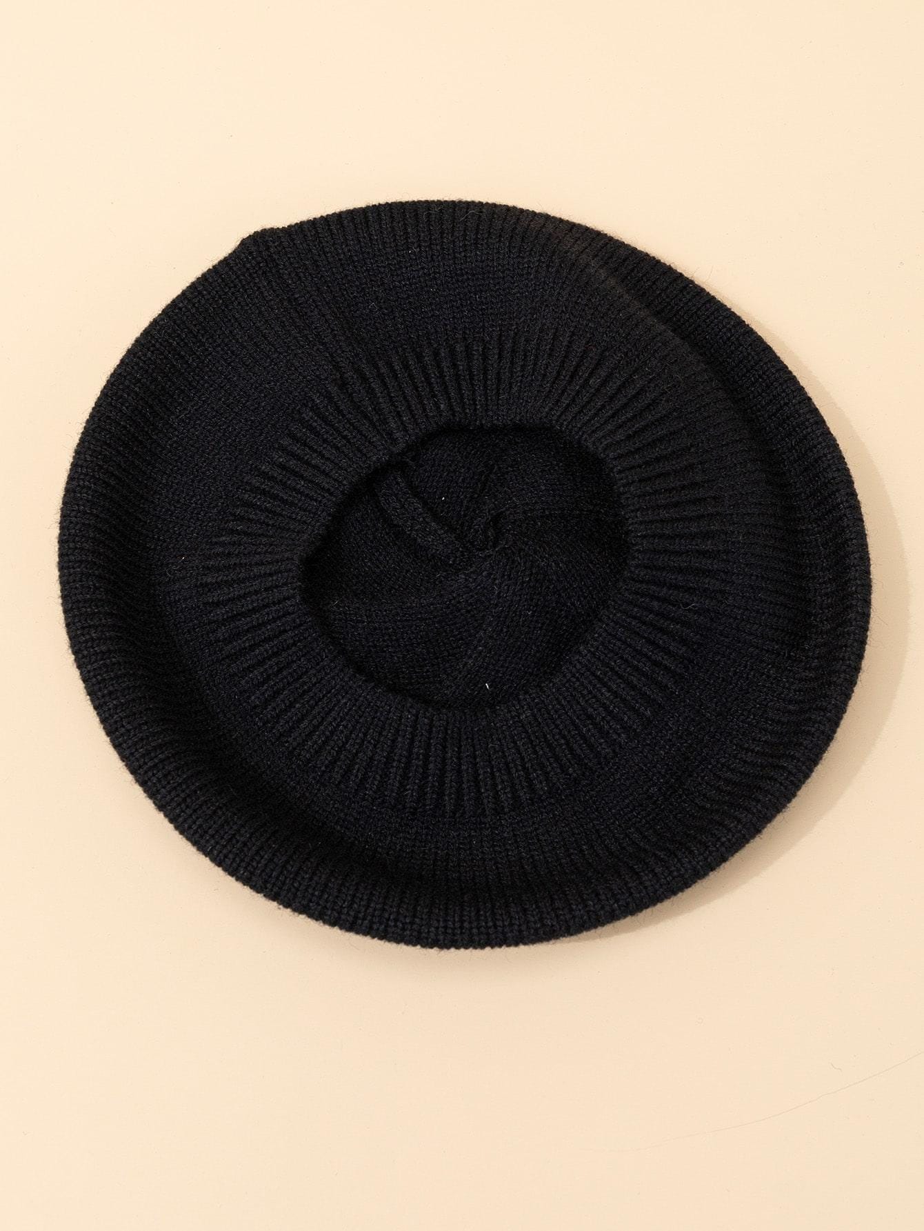 Gorro de boina de punto colorido Unisex con bola de pompón para niños ...