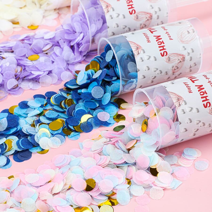 2 Pack Paper Confetti Cannon, Multiple Styles to Choose, Confetti ...