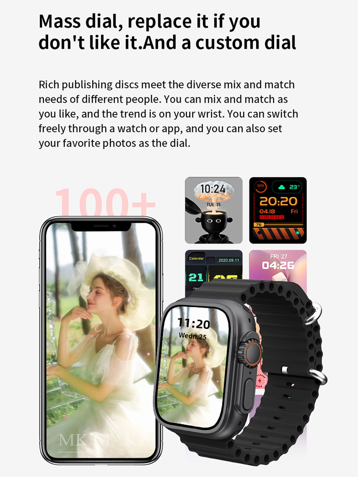 Relógio Inteligente GS8 Ultra mini Série 8 41mm Homens Mulheres Fitness ...
