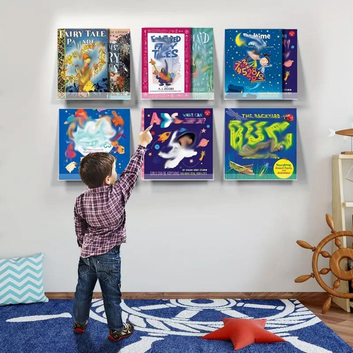 2/3/4pcs Clear Acrylic Record Holder - Wall Mounted Album Shelf And Lp ...