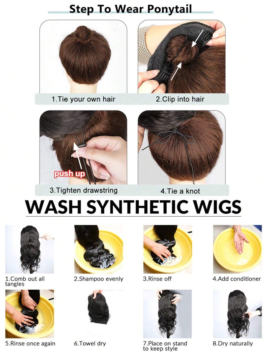 Drawstring Ponytail Extensions - Kinky Curly 12 Inch Thick Ponytail ...