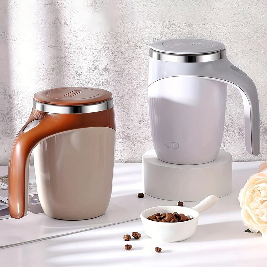 1pc Electric Mixing Cup Rechargeable Lazy Fully Automatic Rotating ...