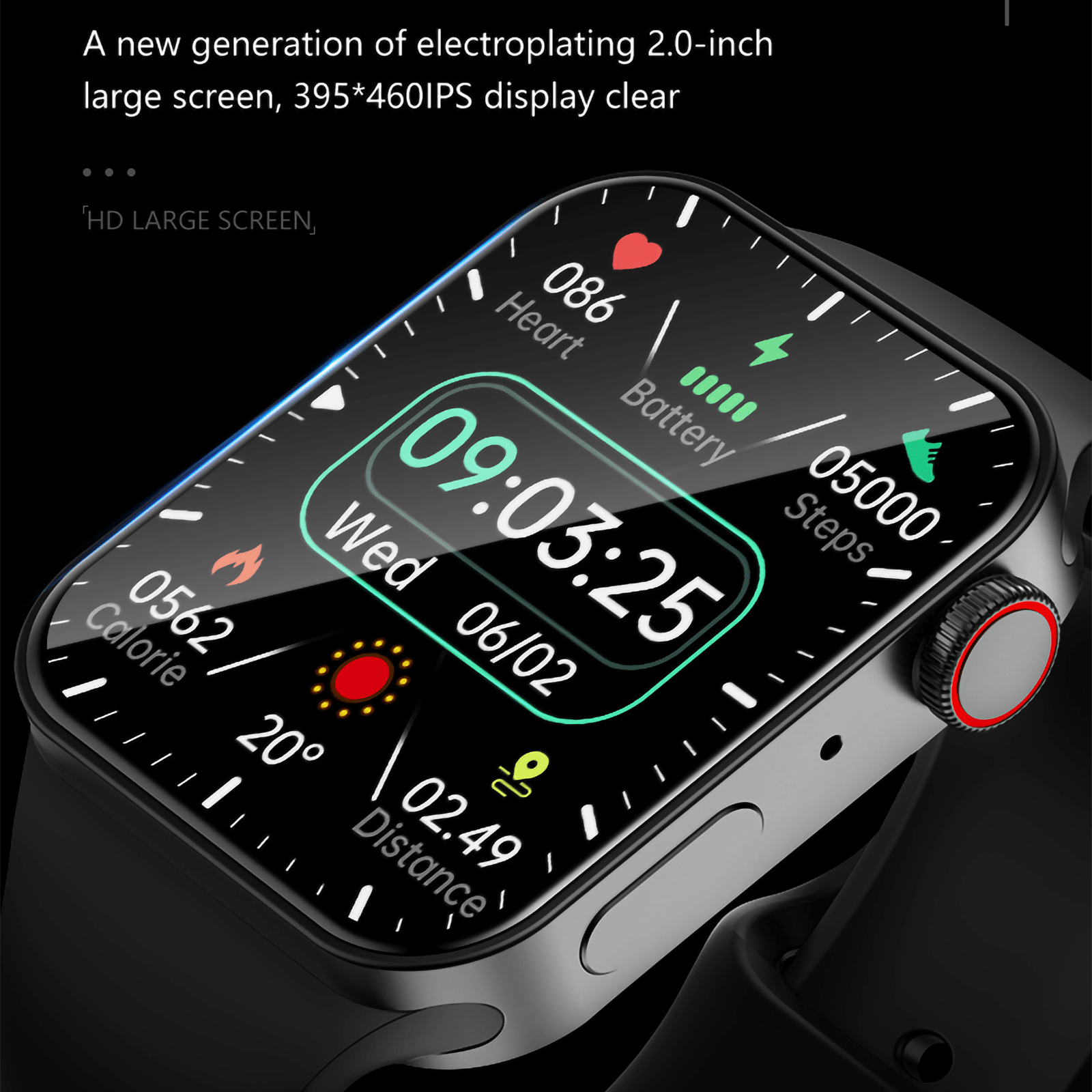 Reloj Inteligente Con Pantalla Táctil Completa Hd De 1,86 Pulgadas ...