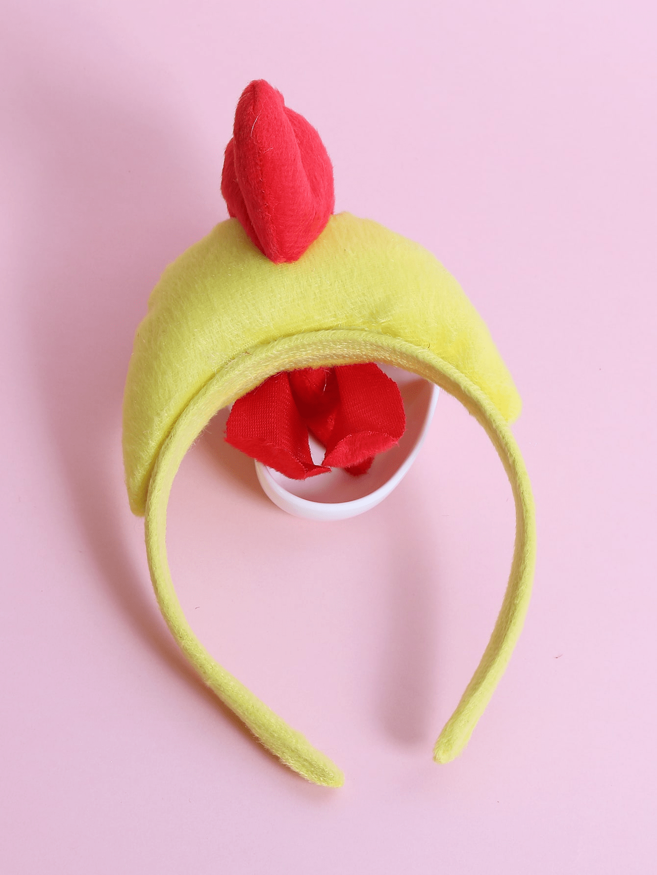1pc Women's Cute Artificial Fur Yellow Rooster Headband, Suitable For ...
