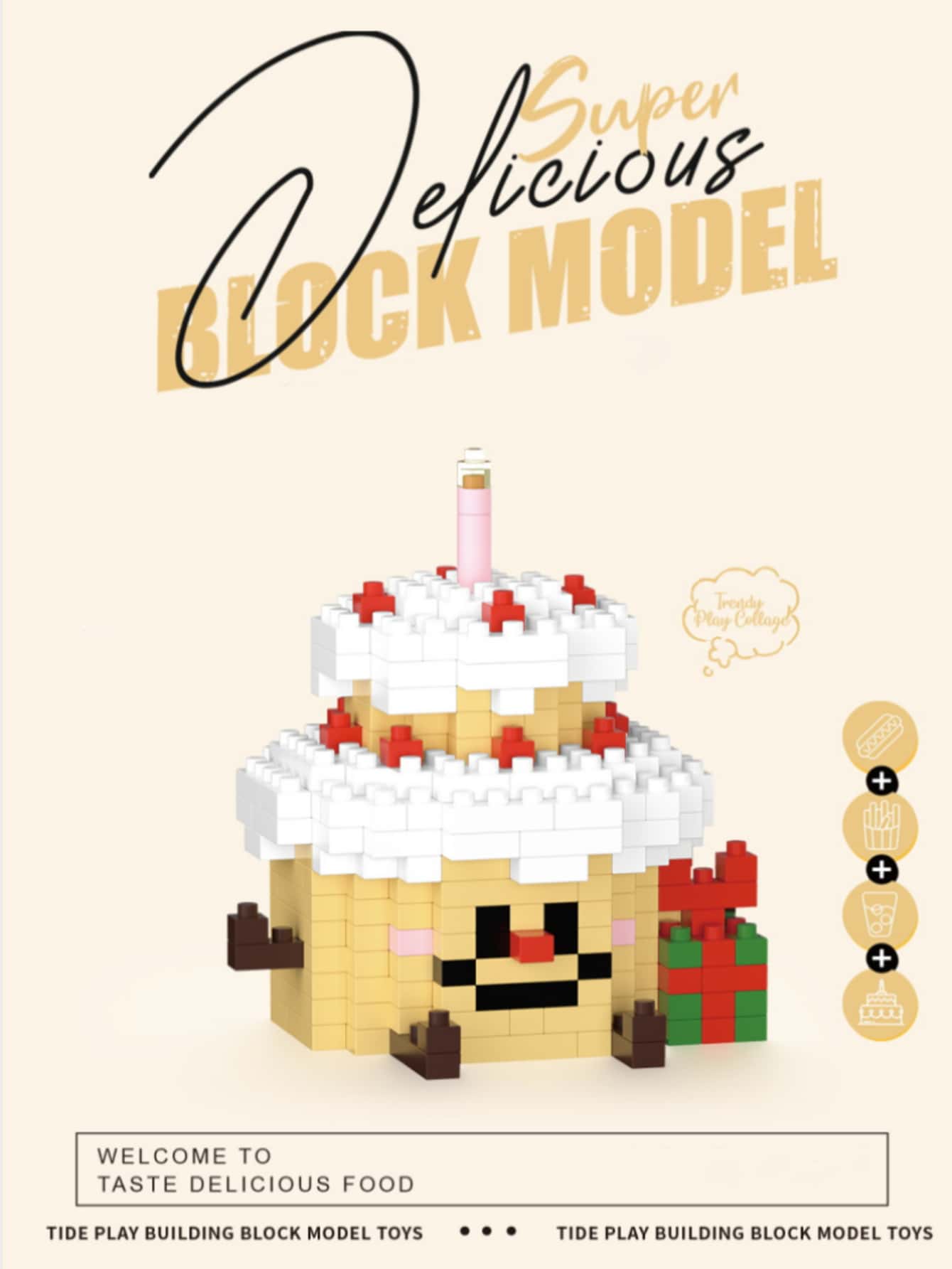 Building Blocks Creative Toy - Gifted Mini Cake | SHEIN UK