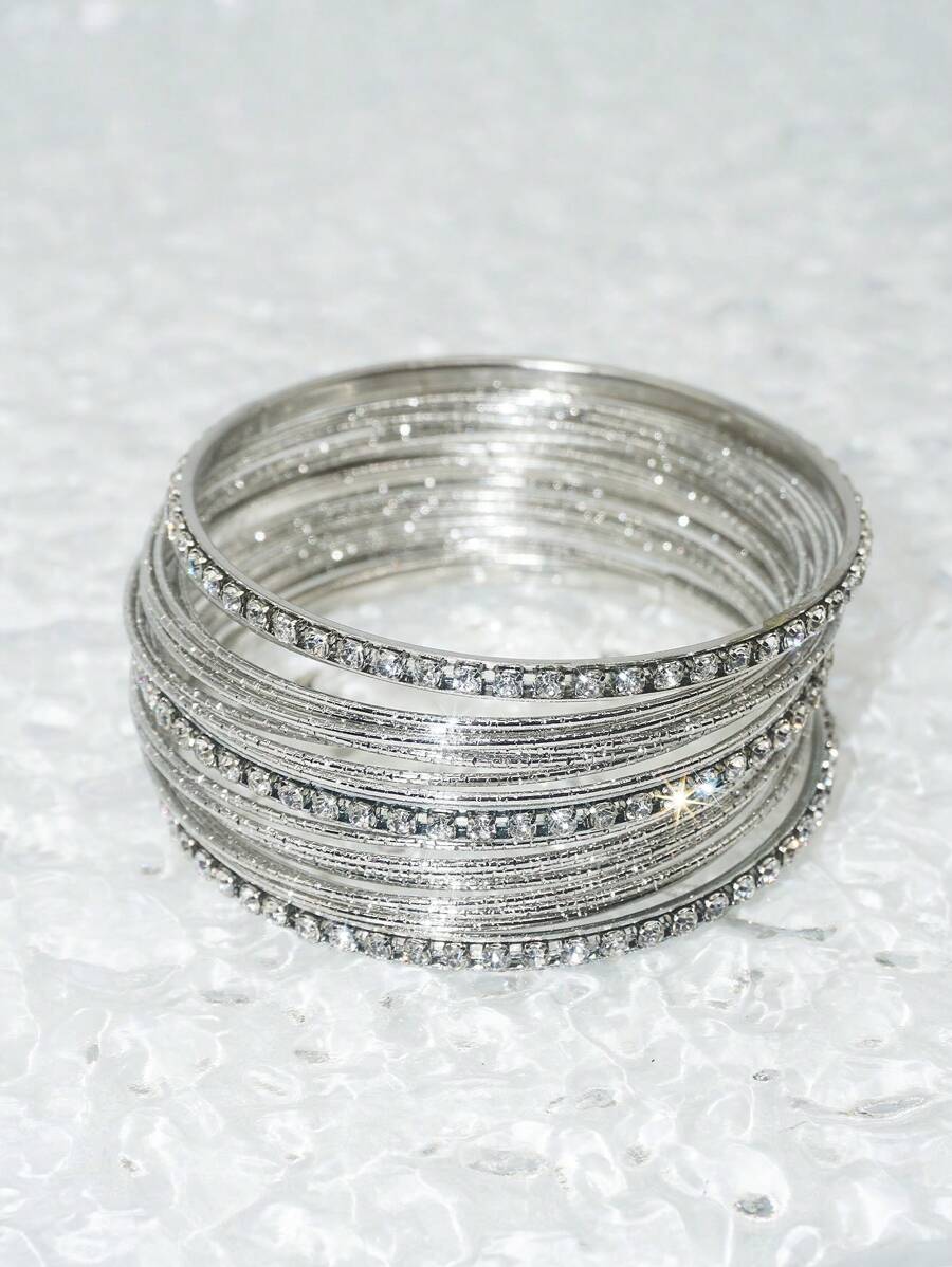 European And American Style Fashion Women's Alloy Starry Sky Rhinestone ...