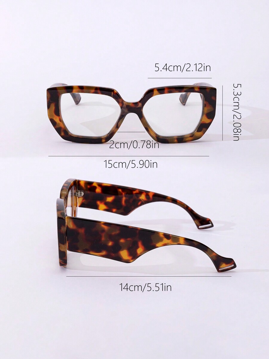 Trendy And Retro Flat Glasses Women's Ins Style Blue Light Blocking ...