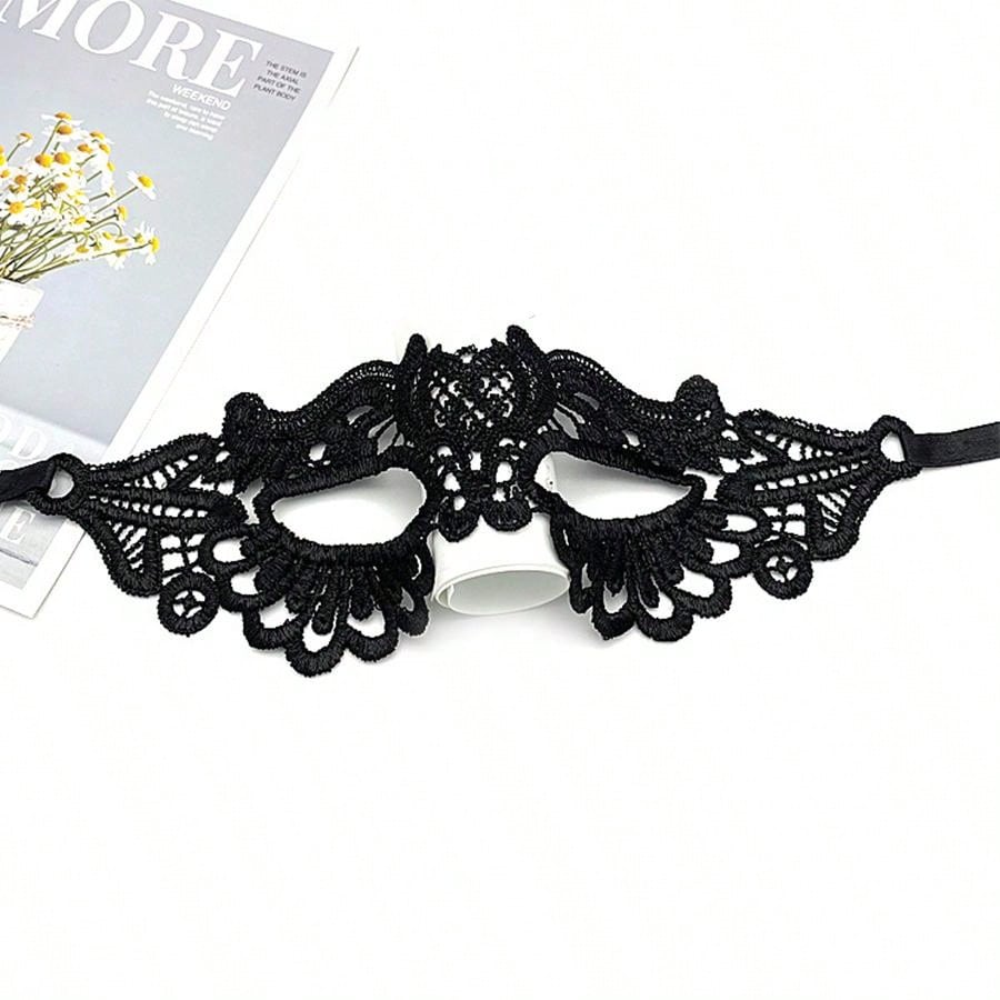 1pc Lace Half-face Shield Masquerade Halloween Party Women Eyepatch ...
