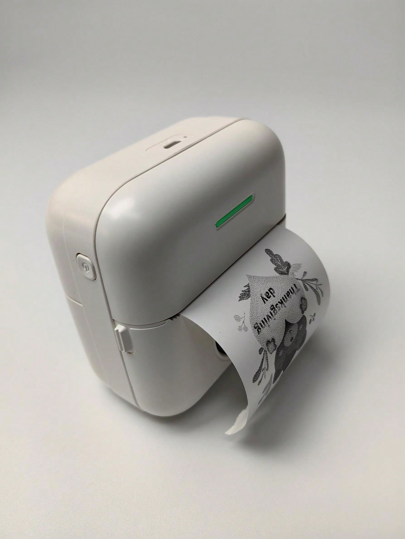Portable Wireless Thermal Printer with 1 Roll of Paper Inkless Mini ...