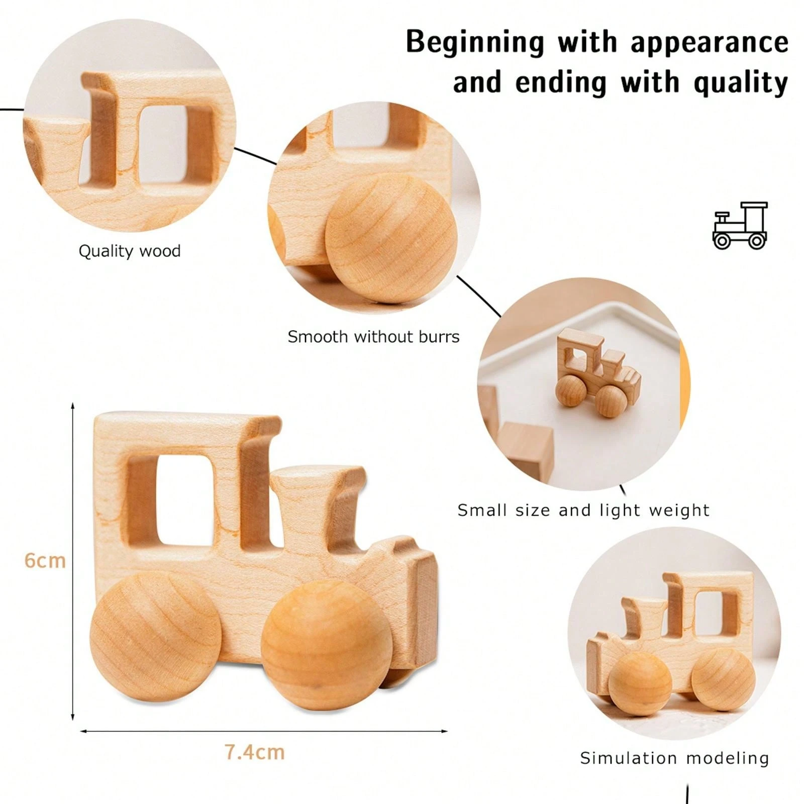 1pc Maple Classic Car Inertial Push & Grip Baby Toy Car Model For ...
