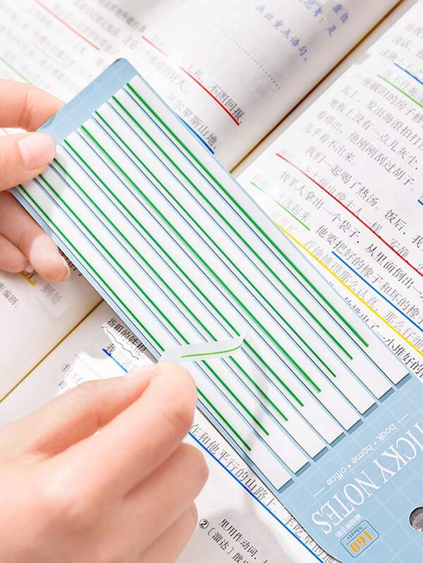 2 Sets 320sheets Highlighter Transparent Sticky Notes With Ultra-fine ...