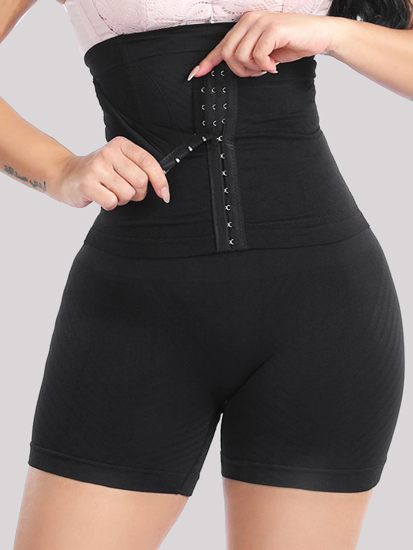 High Waist Hook Closure Double compression Women Tummy Control ...
