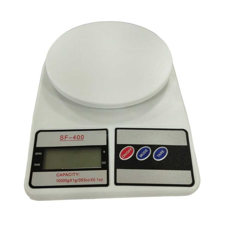 High Precision Food Gramera Digital Kitchen Scale 10kg White Color ...