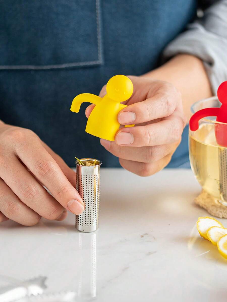 1pc Tea Drainer Humanoid Tea Infuser Tea Brewer Stainless Steel ...