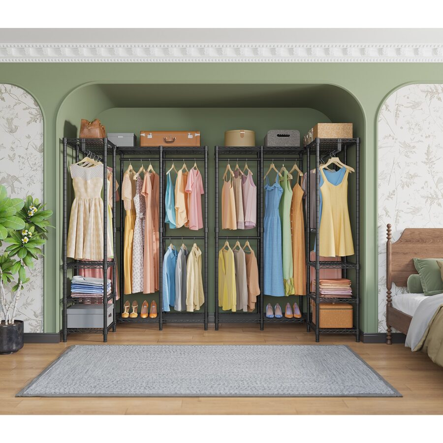 VIPEK L40 Medium Size Garment Rack Corner Closet Rack Freestanding L ...