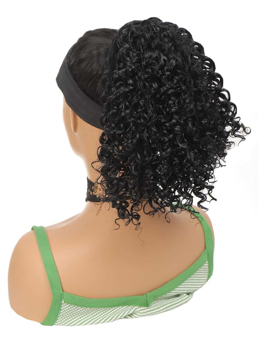 Drawstring Ponytail Extensions - Kinky Curly 12 Inch Thick Ponytail ...