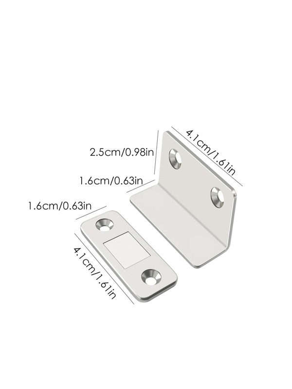 L-shape Silver-colored Concealed Magnetic Attraction Sliding Door ...