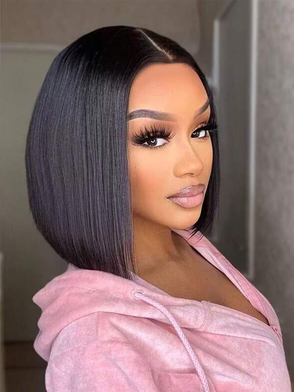 12 "black full mechanical short BOBO chemical fiber hair + daily ...