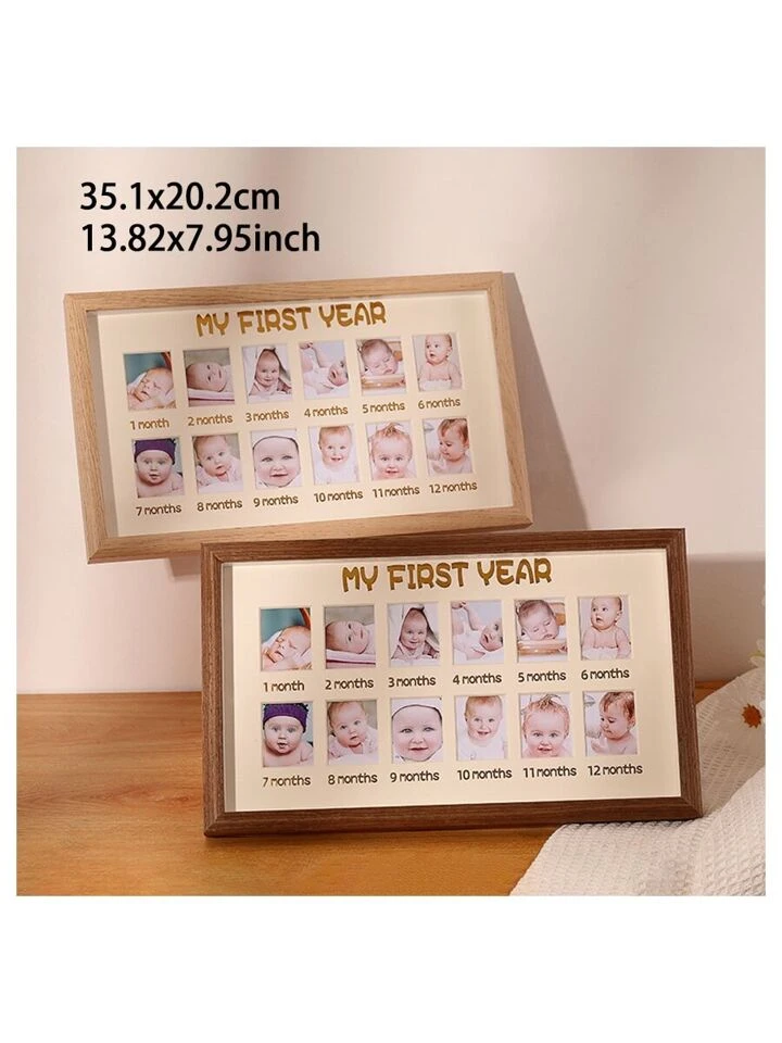 Girl First Year Photo Frame
