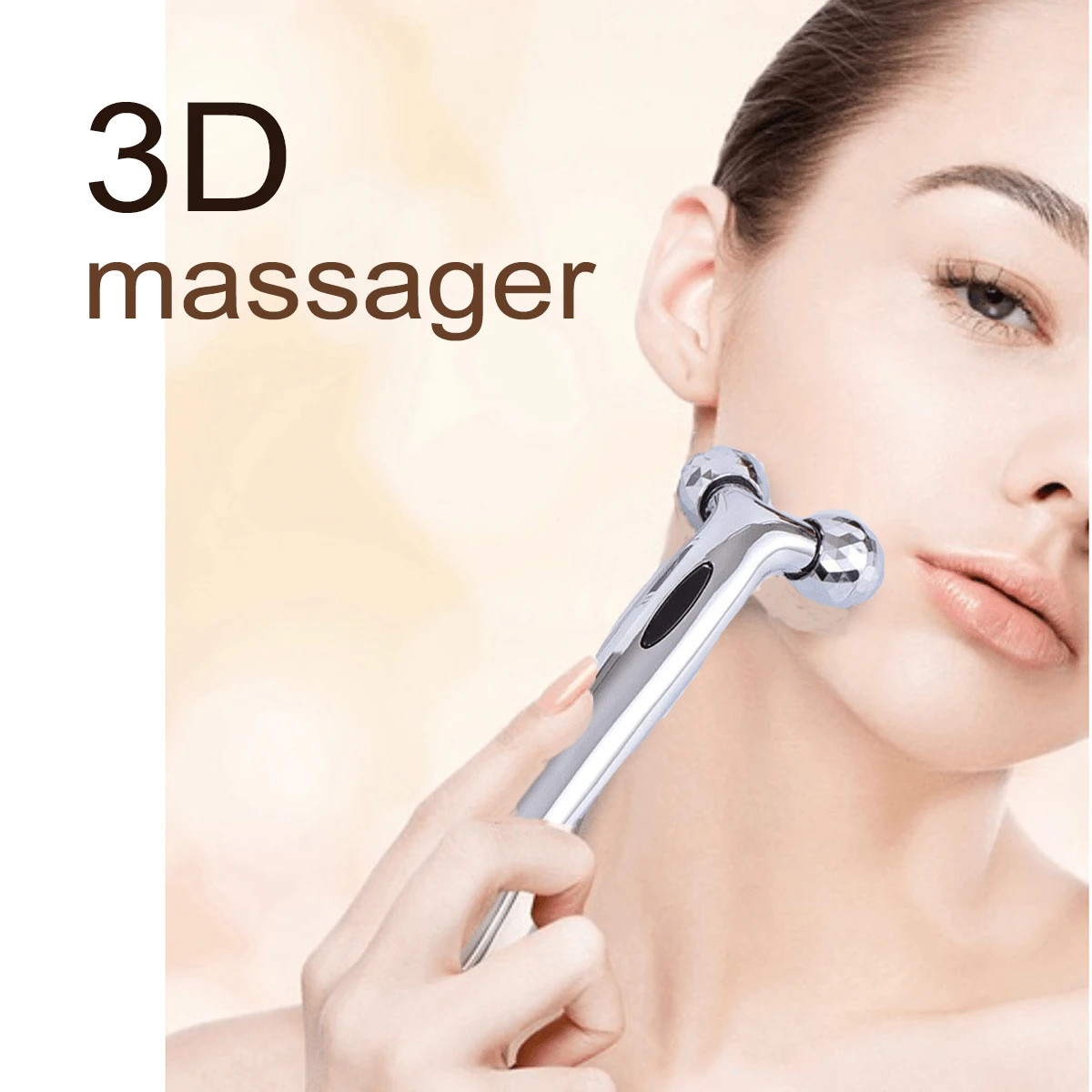 Skin Tightening Roller Face Massager, Manual Mini 3d Skin Beauty Tool ...
