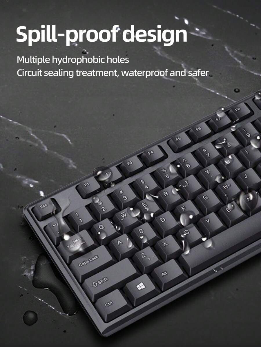 Lenovo MK11 Wired Keyboard and Mouse Combo for Windows, Optical Wired ...