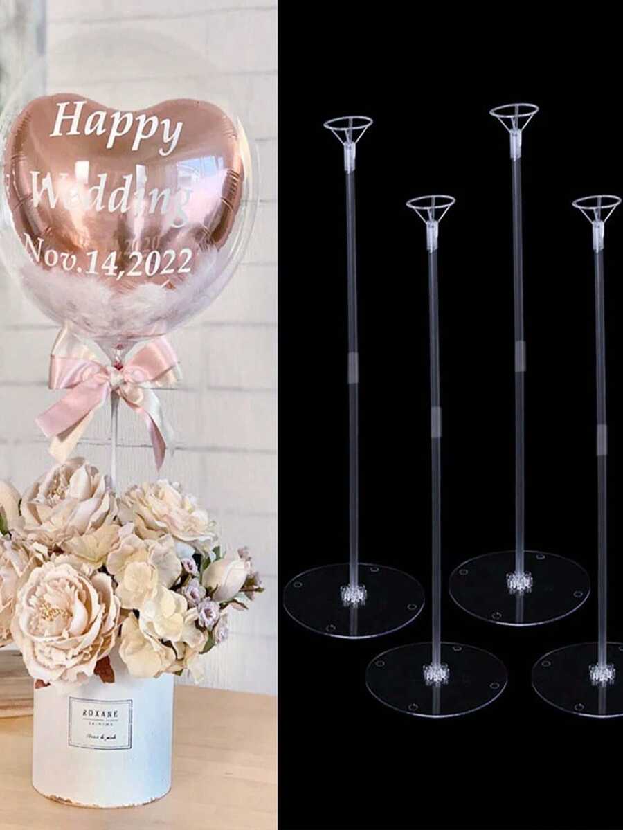 1pc 70cm Single Head Balloon Accessory, Ball Shaped Base Table Display ...