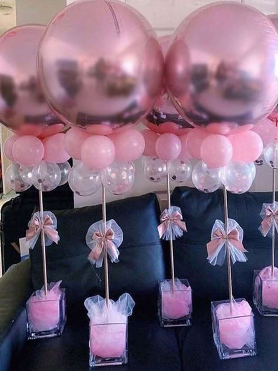 1pc 70cm Single Head Balloon Accessory, Ball Shaped Base Table Display ...