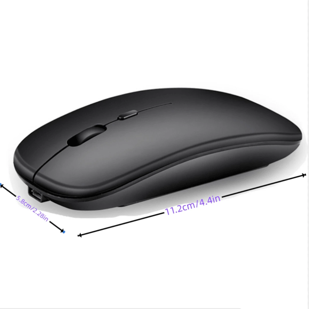 2.4ghz Wireless Rechargeable Ultra-thin Mouse, Compatible With Windows ...