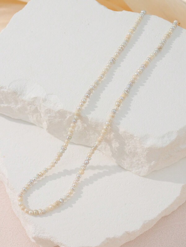 Simple And Trendy Small Bead Chain That Can Be Layered With Other ...