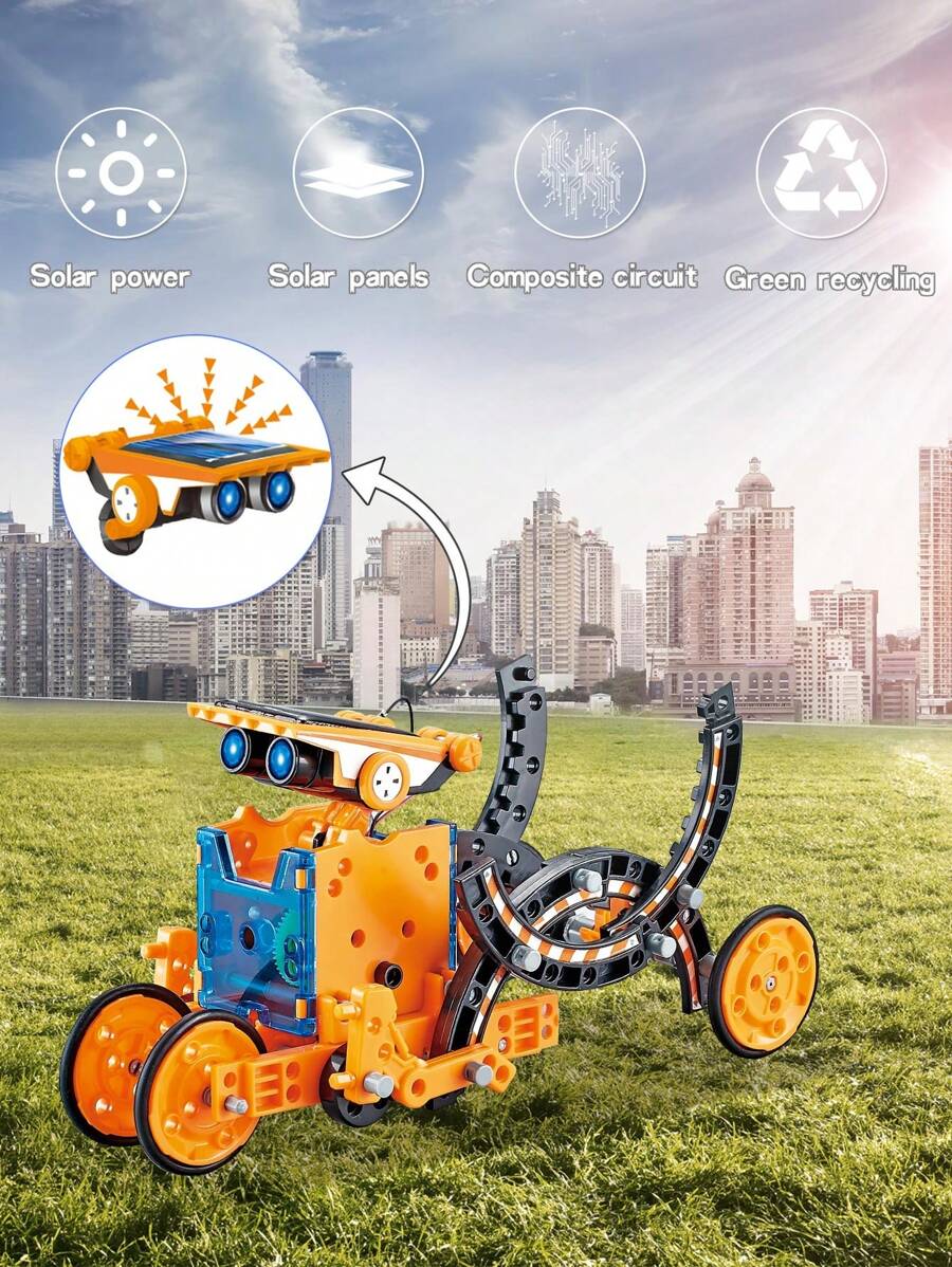 HISTOYE STEM Solar Robot Kit for Kids 6 7 8 9 10 11 12,Robotics for ...