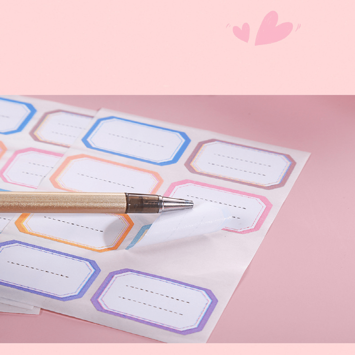 White 1/2 Horizontal Sticker For Name, Classification, Reminder, All ...