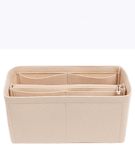 Solid Color Minimalist Felt Cosmetic Bag With Inner Compartment Insert ...