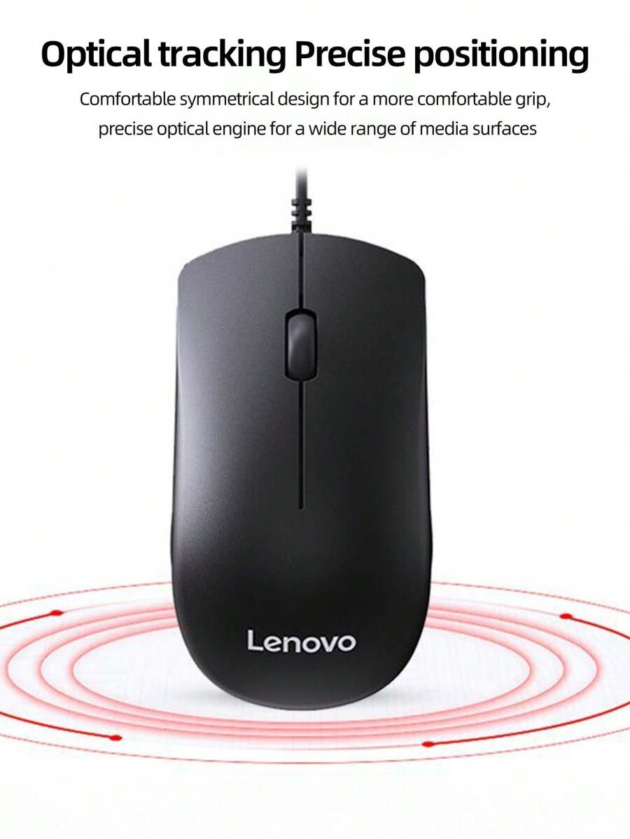 Lenovo MK11 Wired Keyboard and Mouse Combo for Windows, Optical Wired ...