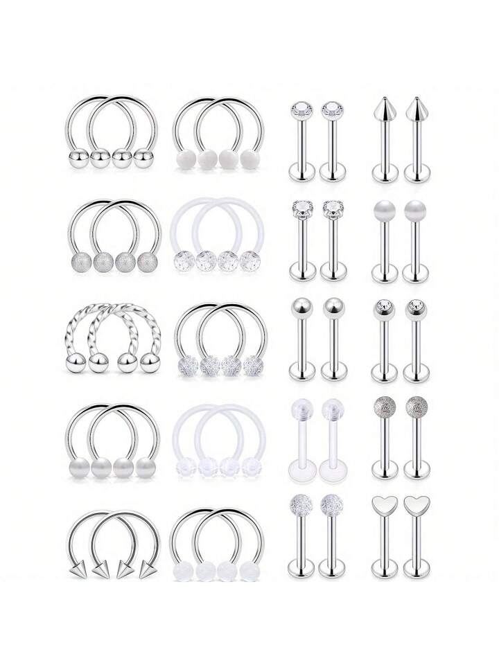 Lip Piercing Transparent