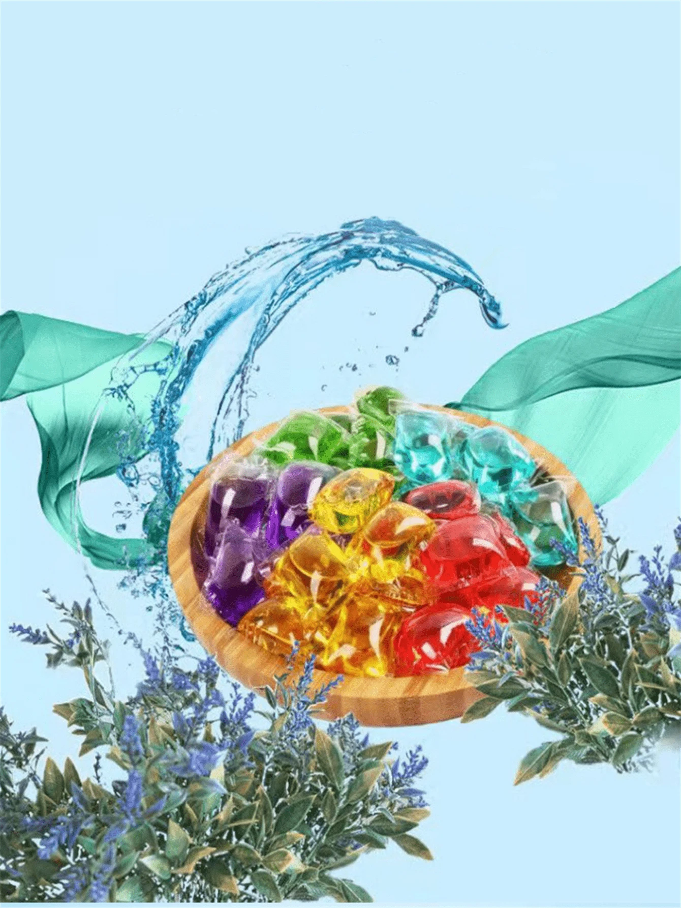 100pcs/set 3-in-1 Concentrated Laundry Detergent Beads, Liquid ...